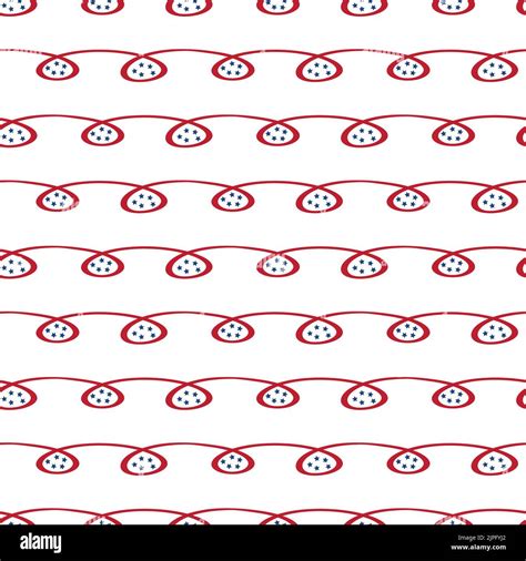Abstract Doodle Loop And Star Vector Seamless Pattern Background