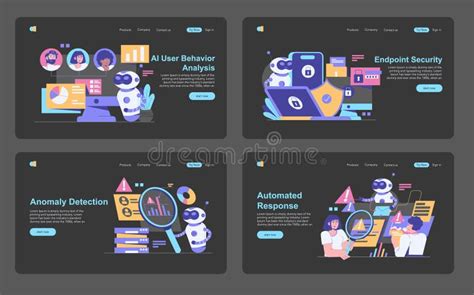 Ai Cybersecurity Flat Vector Illustration Stock Vector Illustration Of Program Vector 343807106