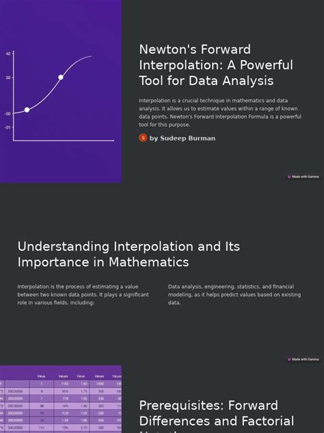 Newtons Forward Interpolation A Powerful Tool For Data Analysis Pdf