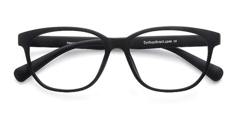 Moody Rectangle Matte Black Full Rim Eyeglasses Eyebuydirect Canada