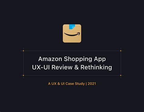 Amazon Shopping App UX UI Review Redesign Behance