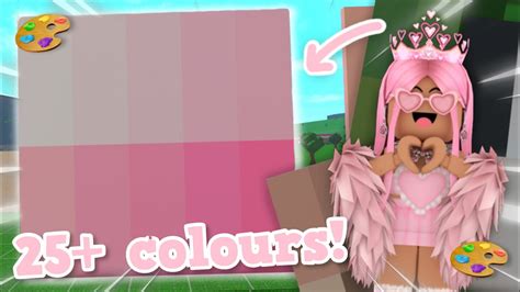 All Of My Custom Bloxburg Colour Codes Youtube