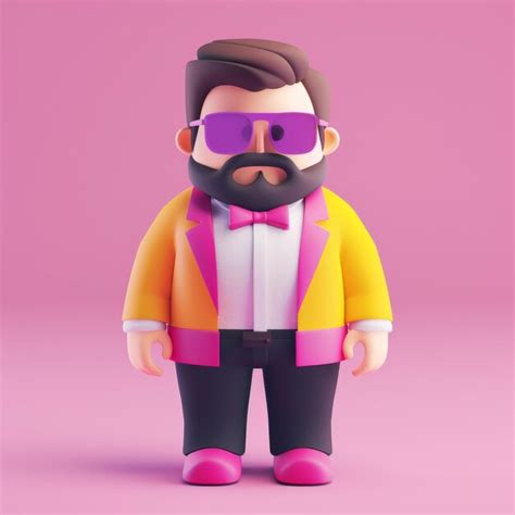 Premium Photo Icon Of A Man In Tuxido 3d Isometric Render