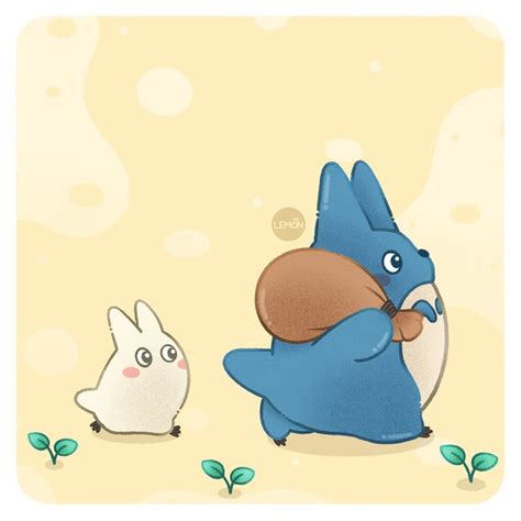 Totoro Tonari No Totoro Drawn By Lemon Illustrations Danbooru