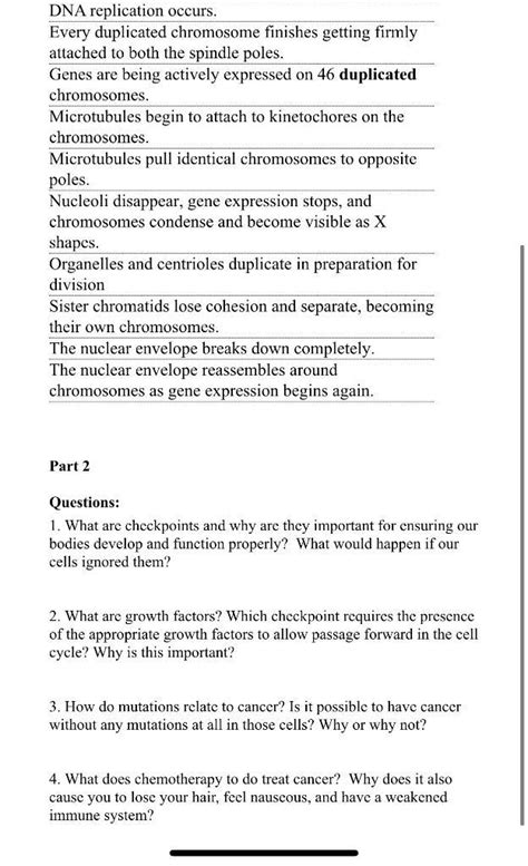 Unit Review Worksheet Of Chapter On Cell Chegg Com