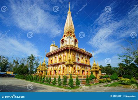 Wat Chalong Temple Phuket Thailand Stock Image Image Of Belief