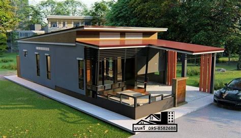 แปลนบ้านโมเดิร์น บ้านหลังเล็ก สไตล์โมเดิร์น