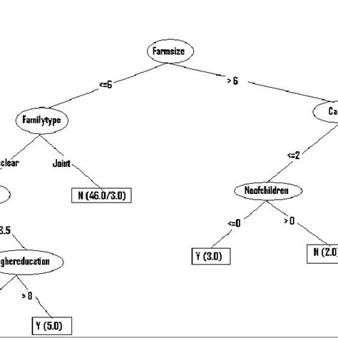 Decision Tree Obtained Using C45 Algorithm Download Scientific Diagram
