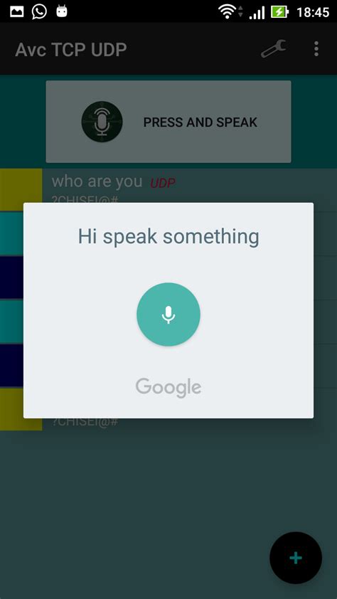 Arduino Voice Command TCP UDP AVC2 APP APP HURRA