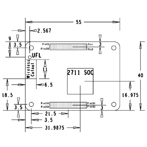Raspberry Pi Compute Module 4 2gb Ram 32gb Emmc Wifi Bluetooth Cm4102032 Robotshop