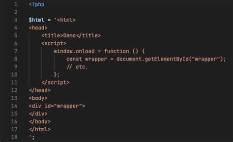 Using Heredoc Syntax For Improved Syntax Highlighting Andrewrminion Design