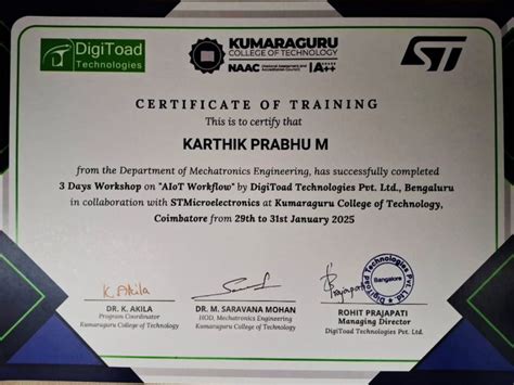 Aiot Innovation Learningneverstops Digitoadtechnologies… Karthik
