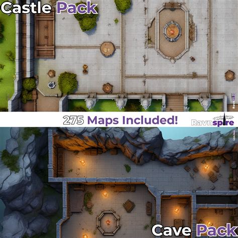 Ravnspire RPG DND Battle Maps Background Scenes Bundle Map