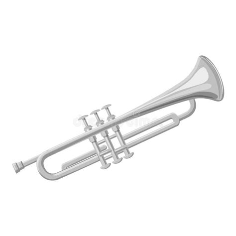 Brass Tube Icon Gray Monochrome Style Stock Illustration