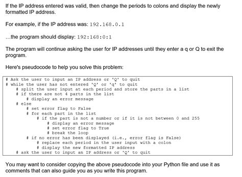 Solved You Will Need To Validate That The Ip Address Is In