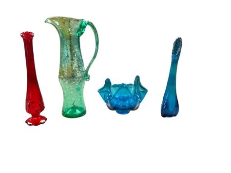Lot Mid Century Glassware