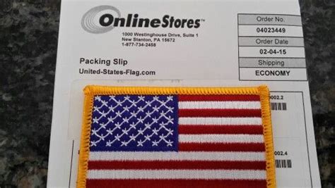 Stylish American Flag Embroidered Patch