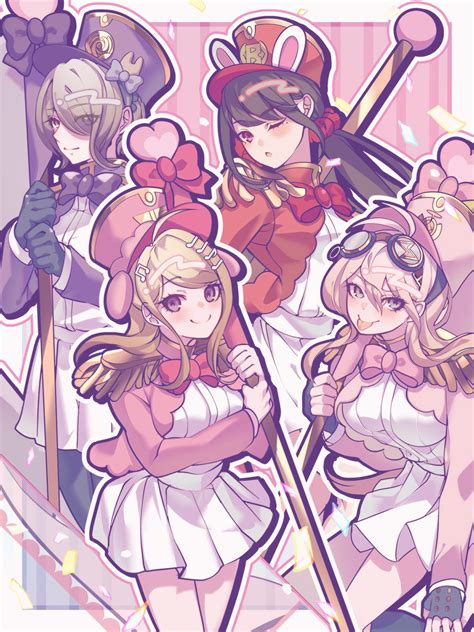 Akamatsu Kaede Harukawa Maki Iruma Miu And Tojo Kirumi Danganronpa