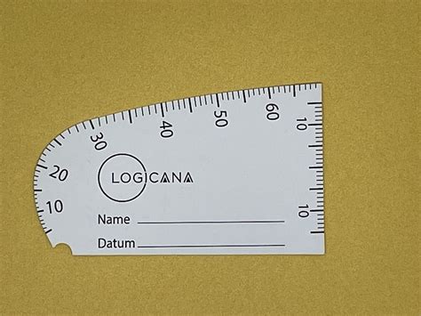 Logicana Tongue Tie Measuring Template