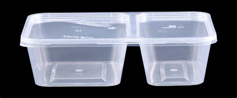 R S T Plastic 500 Ml 2 Rectangular Containers For Food Packaging At