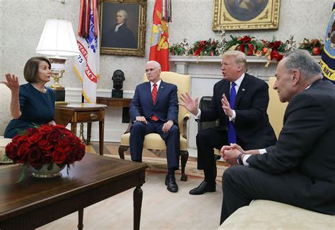 President Trump Interrupted Nancy Pelosi And Chuck Schumer In Their