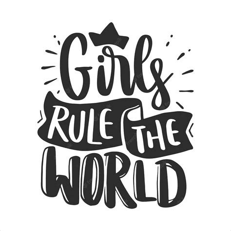 Girl Power Lettering Quotes Мотивационные вдохновляющие плакаты для