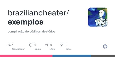 GitHub braziliancheater exemplos compilação de códigos aleatórios