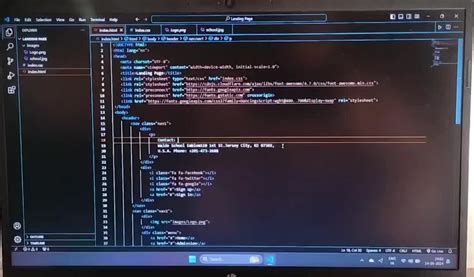 tanu on linkedin internship project landingpage html css