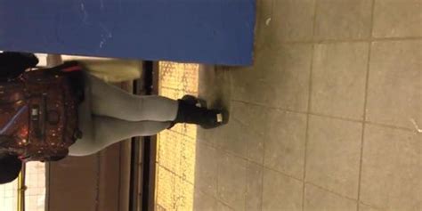 Candid Booty On Train Platform 2