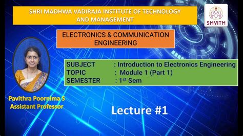 Introduction To Electronics Engineering Module 1 Part 1