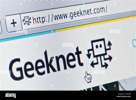 Close Up Of The Geeknet Logo As Seen On Its Website Editorial Use