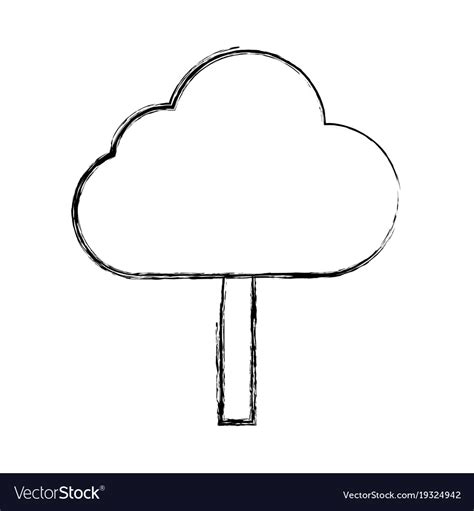 Tree Nature Symbol Cartoon Royalty Free Vector Image