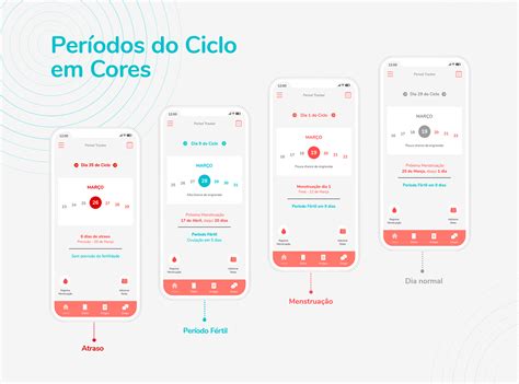 UX UI Design Period Tracker On Behance UX UI Design Period Tracker On Behance