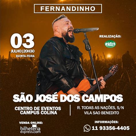 Confira Os Shows E Eventos De São José Dos Campos Shows Festas