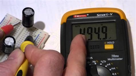 Capacitance Symbol On Multimeter