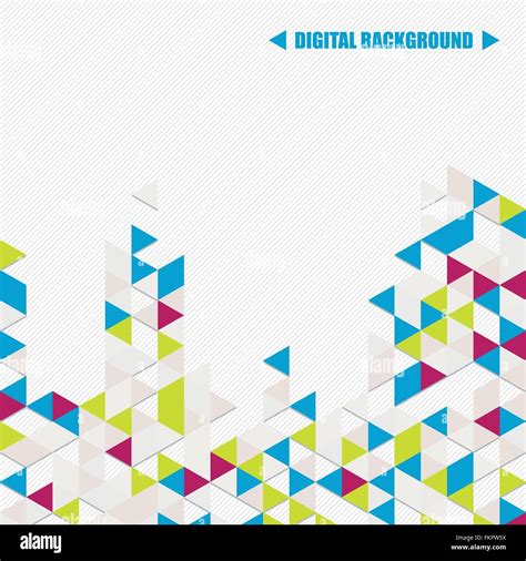 Vector Background Of Different Color Triangles Stock Vector Image And Art