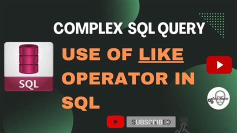 Use Of Like Operator In Sql Sql Learnsql Sqlforbeginner Likeoperator Youtube