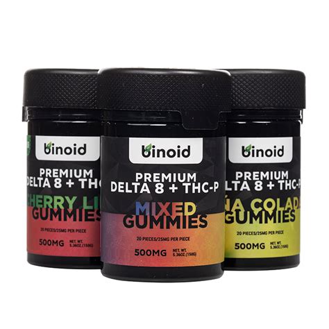 Binoid Thc P Delta 8 Gummies 500mg 1799
