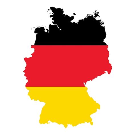 Mapa De Alemania Vector Premium