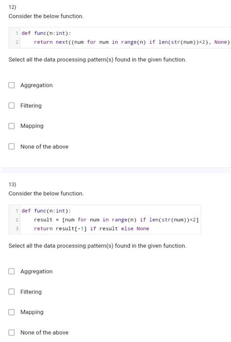 12 Consider The Below Function ```python Studyx