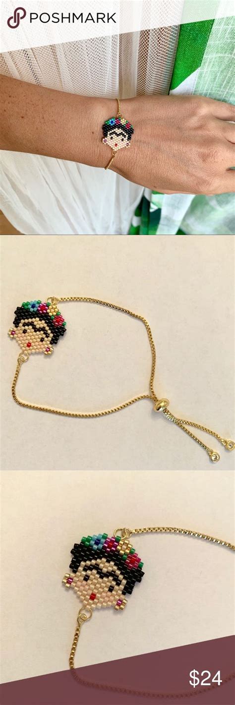 Frida Kahlo Seed Bead Bracelet Delicate And Stylish