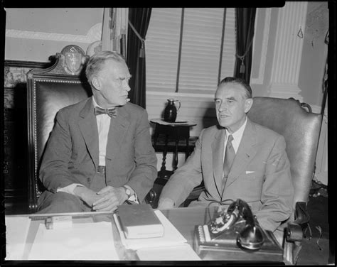 New York Governor Averell Harriman Seated At Desk With Massachusetts