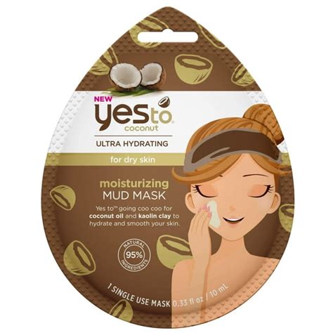 Yes To Coconut Moisturizing Mud Face Mask Single Use Face Mask