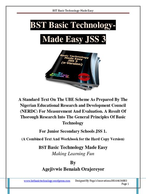 Dokumen Tips Bst Basic Technology Made Easy Jss 3 A Bst Jss 3