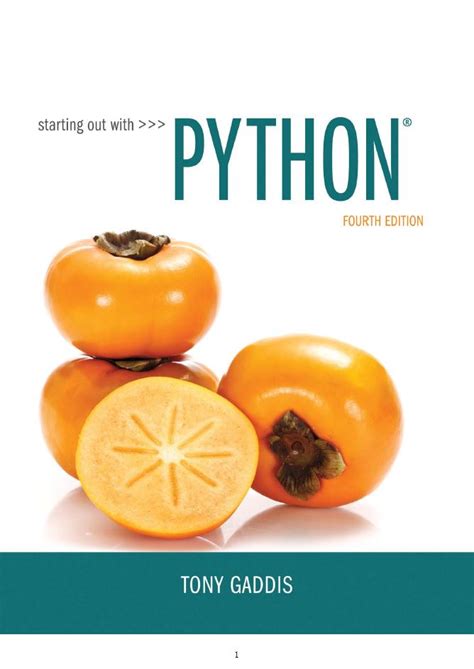 Solution Manual Starting Out With Python 4th 4e Tony Gaddis