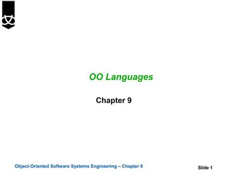 9 Oo Languages Ppt