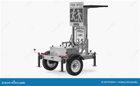 Speed Monitoring Ensuring Traffic Compliance On The Road Stock Image