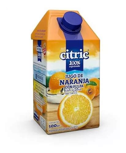 Pack X 12 Unid Jugo Naranja 500 Cc Citric Jugos P beber Envío gratis