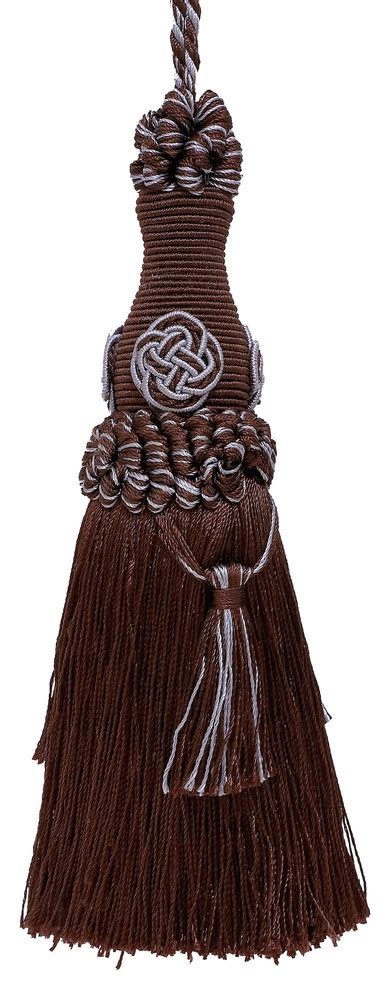 Decorative 6 Key Tassel Brown Light Blue Baroque Collection Style