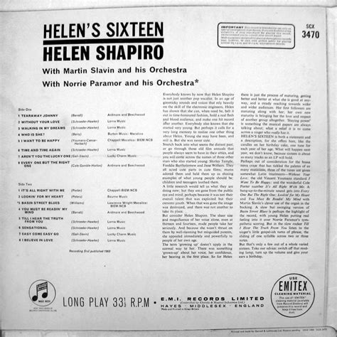 The Helen Shapiro Fan Club United Kingdom Uk Albums 1963